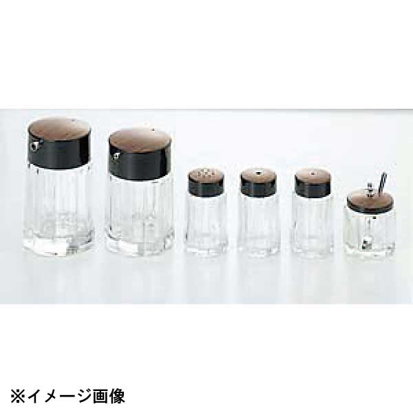 木目調のお洒落なデザイン●サイズ　外径×高さ：φ50×H64mm●材質：ガラス製●生産地：日本