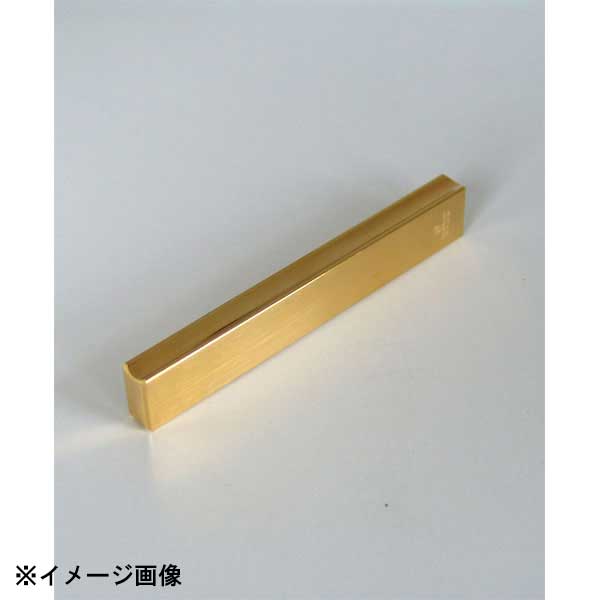 シンプルで使いやすいデザイン。●サイズ　外幅×奥行×高さ：100×8×H16mm●材質：18-8ステンレス・金メッキ●生産地：燕三条