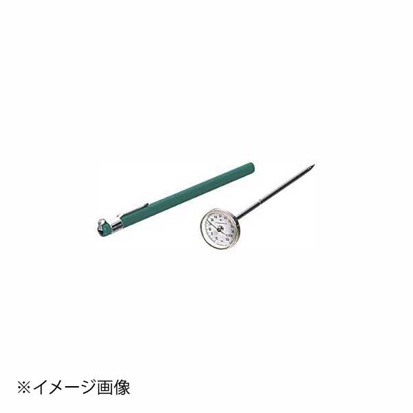 ●携帯に便利なクリップケース付のスポットチェック用温度計●サイズ:表示部/φ26、感温部/φ4×131mm●測定範囲:　0℃～200℃●精度:±2℃●最小目盛:2℃