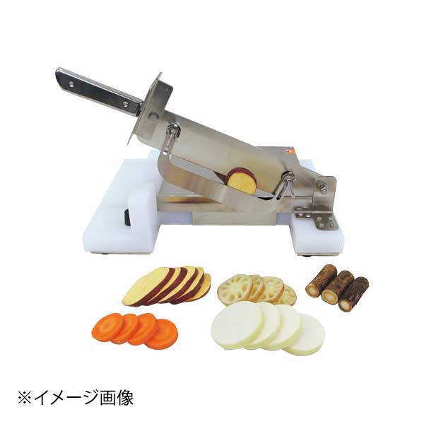 ●調節ネジで簡単に厚み調節が可能！●刃の切れ味が悪くなったら包丁を外して研ぎなおせます。●カットガイド（ネジ）の調節で3mm～60mmの厚み調節が可能です。●サイズ:440×330×H160mm●重量:6kg●刃渡り:360mm●最大カット...