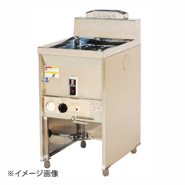 ●ガス接続は、15A(1/2)ソケット接続です。●サイズ:間口×奥行×高さ:630×600×800、油槽寸法:570×460mm●油量（L）:30●ガス熱量（kW）:17.4●能力コロッケ（ケ）:36●温度調節:サーモスタット150～200...