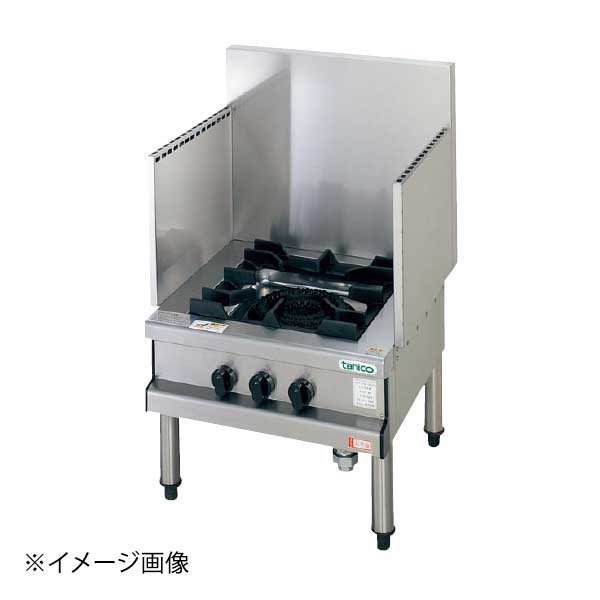 ●サイズ：間口600mm × 奥行600mm × 高さ450mm ● ガス消費量 13A：17.4kW ● ガス接続口 13A：25A ● トップバーナー数：1 ● 使用最大鍋寸法：510mm ● バックガード高さ：500mm ● サイドガ...