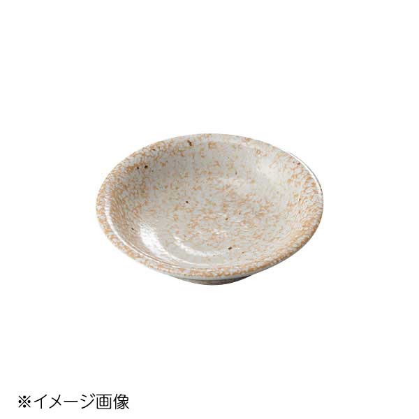 志野釉は、形状、窯内の焼成温度などの条件により、発色が一定ではありません。「窯変(ようへん)」と呼ばれる焼物の風合いとしてお楽しみください。 韓国料理をはじめ、焼肉や居酒屋メニューにも使いやすい色柄。●サイズ：9.5×H2cm ●素材：磁器...