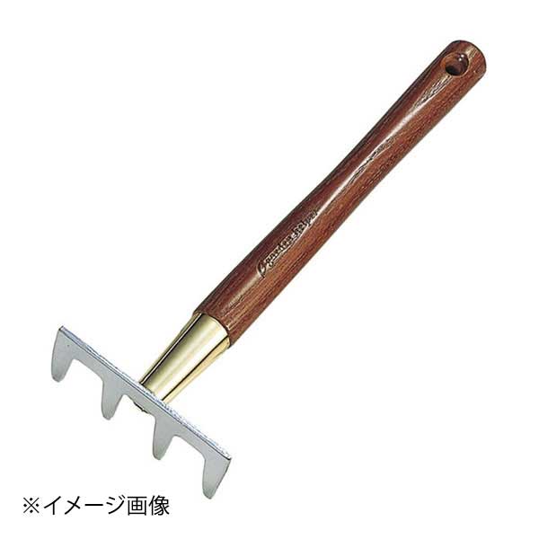 Garden Helper クロームシリーズ●ゴールドをアクセントにしたおしゃれなデザイン●花壇の軽い除草、表面ならし●サイズ(mm)：300×105×50●重量：175g●材質：本体：スチール（クロームメッキ仕上）、桂：スチール（真鍮メッ...