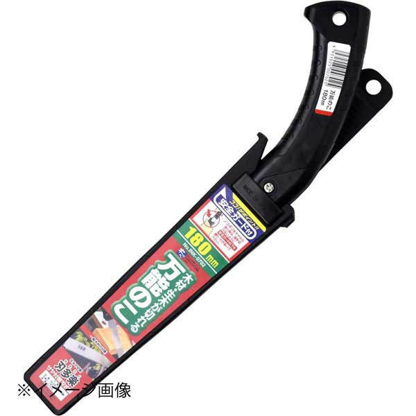 ●型番：INK-0702●刃渡り：180mm●全長（mm）： W100×H350×D40●材質：鋸：炭素工具鋼SK-85、サヤ・グリップ・ベルト留：プラスチック・ステンレス、ネジ・ナット・座金：鉄●重量（g）：175●型番：INK-0702...