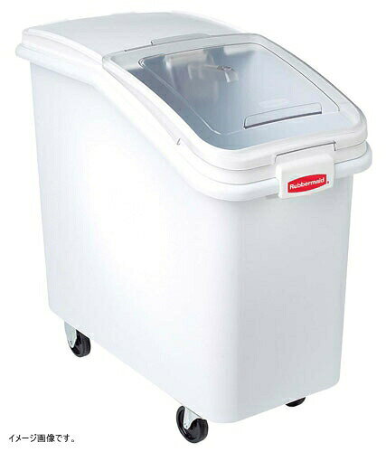 Rubbermaid●本体はポリエチレン製。継ぎ目のない柄ウンドフォルム 中空一体成型で、丈夫で洗浄しやすいデザイン。●新たに専用スクープが付属になり、スクープの使いまわしに よる食材の混入を防ぎます。●フタ内側のスクープフックに専用スクー...