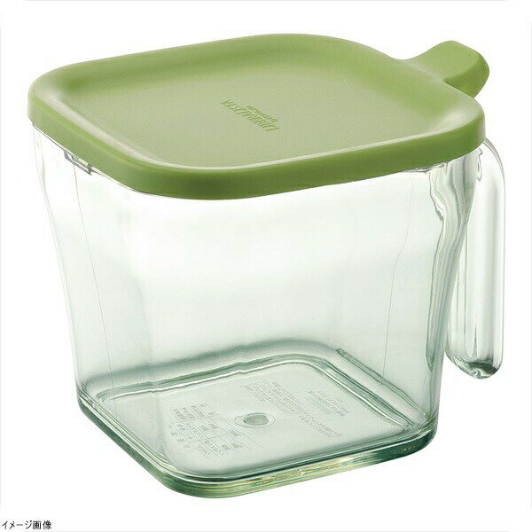 材質:本体、フタ、スプーン/ポリスチレン パッキン/発泡ポリエチレンカラーグリーン 幅×奥行×高さ(mm)112×145×106 容量(cc)720