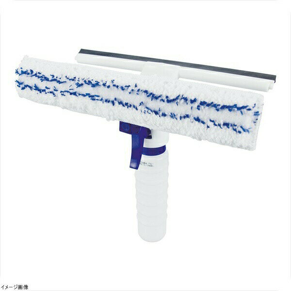 水道がなくても手軽に窓掃除!タンク容量:100ml材質:ヘッド/ポリプロピレン タンク/ポリエチレン モップ/ポリエステル、ナイロン ゴムヘラ/合成ゴム・洗剤・ホース・バケツを使用することなく手軽に窓掃除ができる、スプレー付きのガラスワイパ...