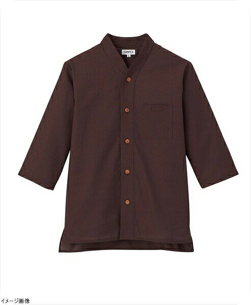 ポリエステル80%+綿20%/絣メーカー品番JT-1256 サイズ M 着丈(cm)70 肩巾(cm)46 胸囲(cm)106 袖丈(cm)42