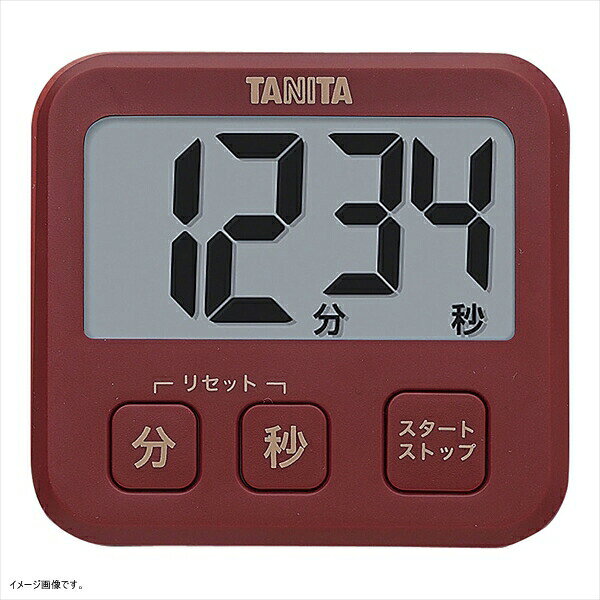 電源:リチウム電池(CR2032)1個付・薄型なので冷蔵庫などに貼り付けても、場所をとりません。メーカー品番_カラー_幅×奥行×高さ(mm)_質量(kg):TD-408_レッド_76×82×9.5_0.095