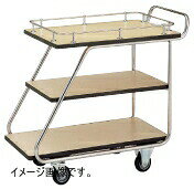 車輪:φ100×2自在 φ100×2固定材質 フレーム:ステンレスパイプ 棚板:抗菌剤入メラミン化粧板張り棚間隔:上段246 下段266耐荷重:50 kg用途:MSC-44と同じですが、天板上に囲枠をとりつけて ありますので、食器、調理用品...