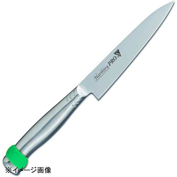 ●規格(cm)：13●カラー：グリーン●全長(mm)：240●質量(g)：70●背厚(mm)：1.8●ナリヒラプロオールステンレス包丁シリーズ(カラーシリコンリング付)●材質：刃身/モリブデン特殊鋼、ハンドル/18-8ステンレス鋼、リング/...