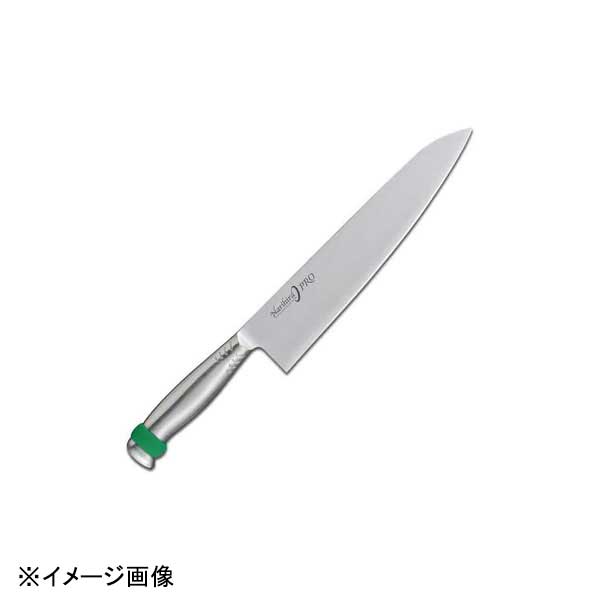 ●規格(cm)：18●カラー：グリーン●全長(mm)：310●質量(g)：140●背厚(mm)：2●ナリヒラプロオールステンレス包丁シリーズ(カラーシリコンリング付)●材質：刃身/モリブデン特殊鋼、ハンドル/18-8ステンレス鋼、リング/シ...