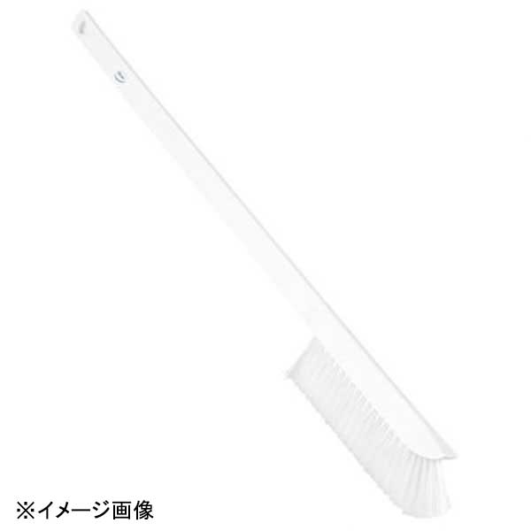 ●メーカー品番：4197●カラー：ホワイト●幅(mm)×奥行(mm)：14×63●全長(mm)：610毛の長さ：42●ハード・ソフト2種類の毛質で、汚れに応じて使い分けが可能です。●先端のスクレーパーで、溝の汚れの除去も可能です。スリムヘッ...
