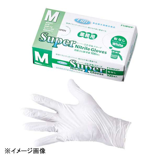 ●サイズ：M●全長(cm)：23●(約)手のひら周り(cm)：18.51箱(100枚入)：使い捨て用●細かい作業や長時間の作業でも疲れにくい、合成ゴムの手袋です。●耐油性・突き刺し強度に加え、耐薬品・耐静電性に優れています。※メーカー希望小...