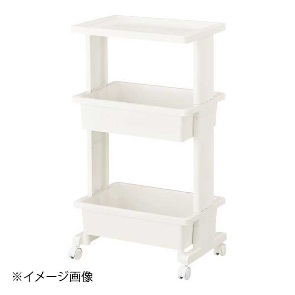●高さのあるものも簡単に収納できます。●　(キャスターφ40ストッパー無)〈ボックスサイズ:450×300×118〉〈天板:450×300〉●幅×奥行×高さ(mm):450×300×805●重量(kg):2.1●カラー：ホワイト●材質:〈天...