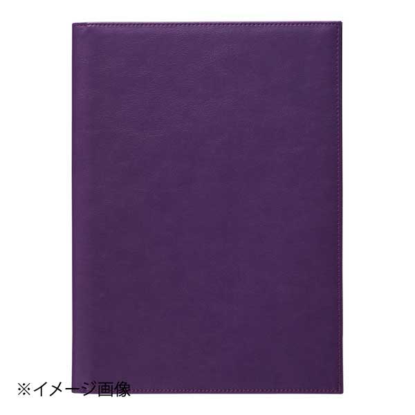 ●見た目がスッキリ一体化　●ピンが抜けにくくずれにくい　●リフィルがずれにくい●幅×高さ(mm):233×320●カラー：パープル●材質:ポリウレタン（合皮の材質）　●ビニール付き4ページ　●A4サイズ　●メニューピンMP-100ゴールド使...
