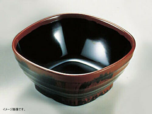 メラミン｢長次郎窯｣シリーズ※洗浄器対応メーカー品番_色_幅×奥行×高さ(mm)_容量(cc):AN-50_内黒(B)_112×112×50_280