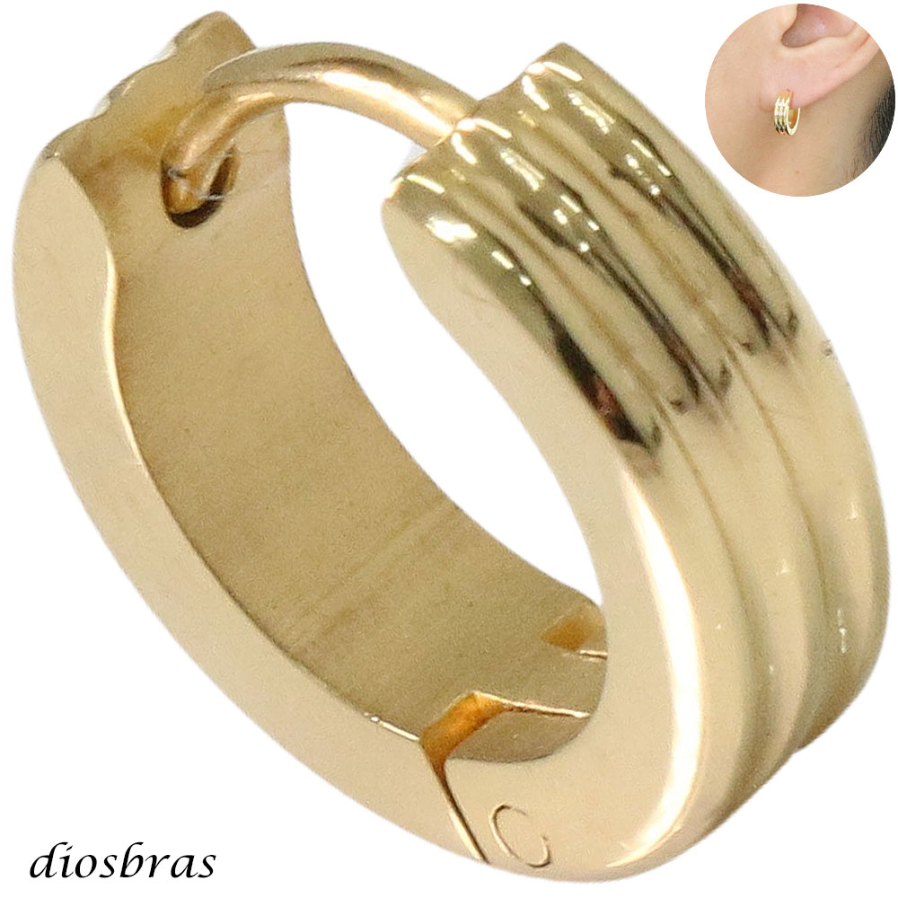 商 品 名 ステンレスリングピアス 商品特徴 シンプルで綺麗な中折れ式リングピアス ステンレスの質感はどんなスタイルにも似合い、重ねづけにもオススメのサージカルピアスです。 フープピアスのセンター部分から中折れするワンタッチタイプのリングピ...