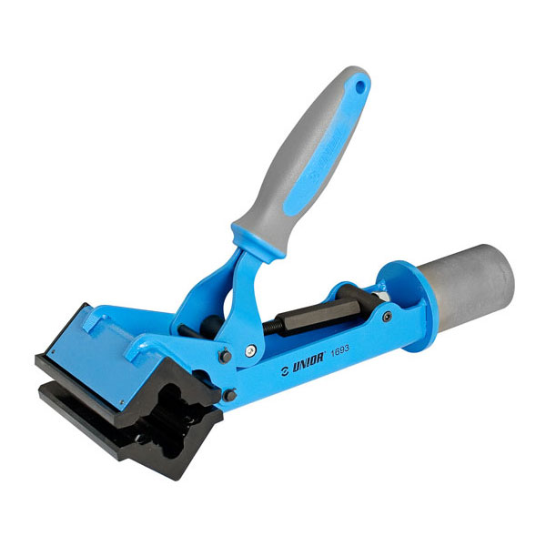 　UNIORリペアスタンドシリーズ共用リプレースメントクランプ。 D:24～38 B:96.5 A:192 L:305 重量:1850g