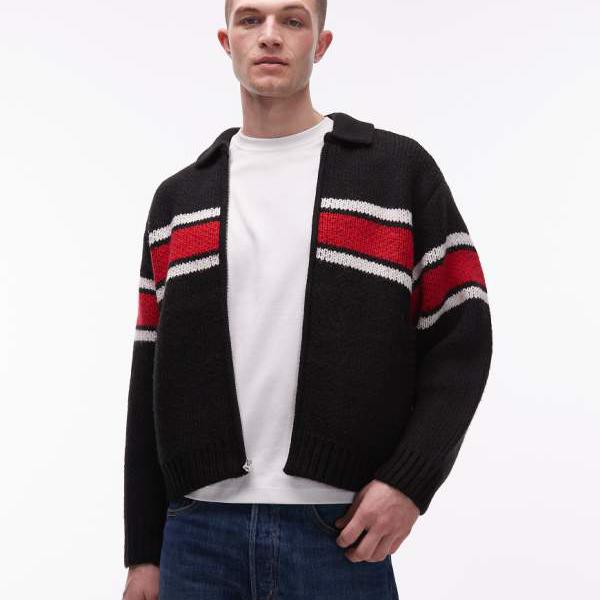 商品説明 Obey bernard zip through cardigan in black and red 【セレクトショップ diva closetとは？!】 オリジナルブランドに力をいれた京都のセレクトショップです。 インポートブラ...
