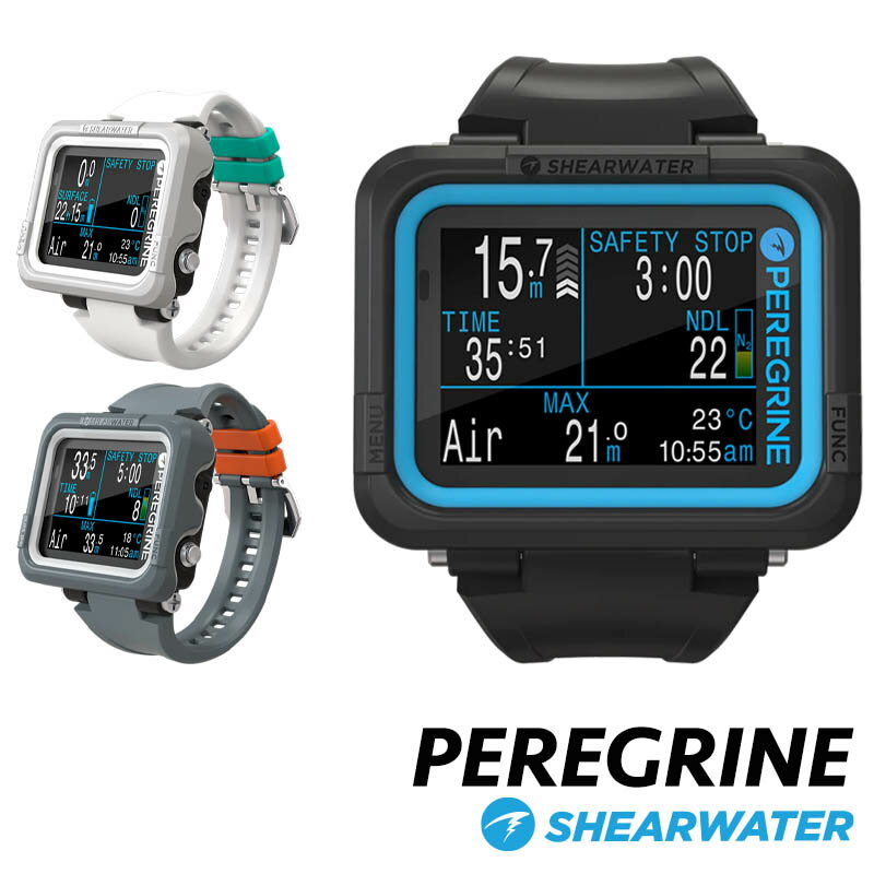 この商品について ブランド Shearwater/シェアウォーターPEREGRINE(ペレグリン) ダイブコンピュータ 同梱物 ・Peregrine ダイブコンピューター ・USB-Cワイヤレス充電器 ・点検チェックリストカード ・製品情報...