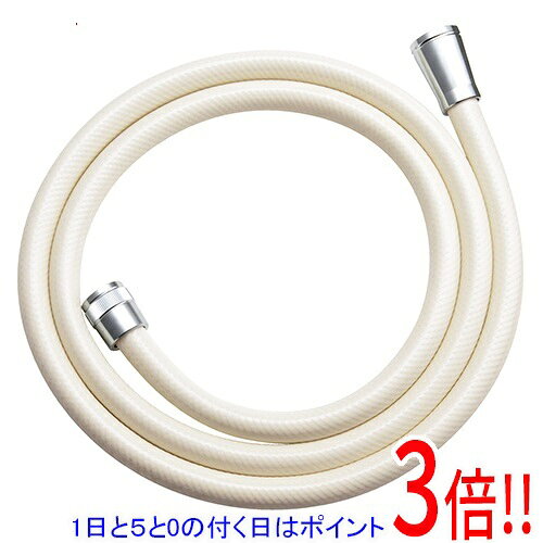 メーカー受発注によりご注文後のキャンセルはお受けできません。アイボリー3.0mのシャワーホースです。交換用シャワーホース。シャワ-ヘッド側の金具が回転するので、ホースのねじれを防ぎます。工具不要で取付簡単です。シャワーヘッド側アダプターは、...