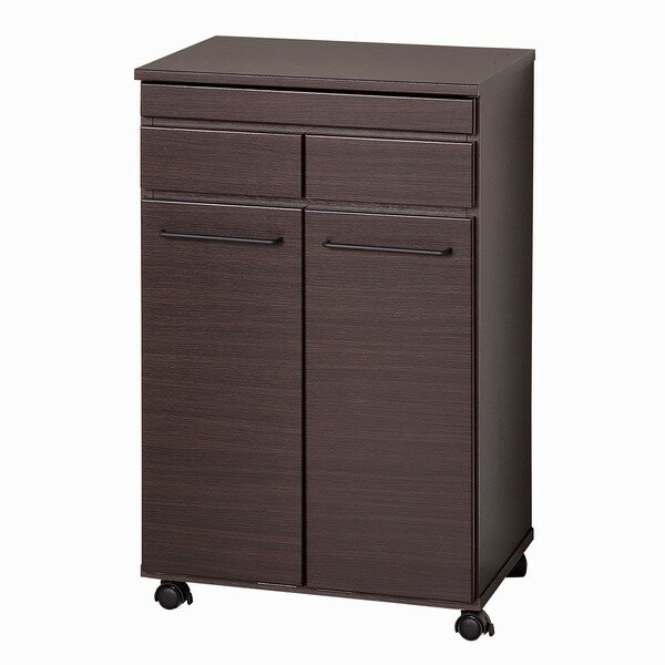 キッチンカウンターと分別ダストボックスが1つになった、スッキリとおしゃれで便利なキッチン収納です。天板は必要なときに引き出して使えるスライド棚。サイズ（約）：幅55×奥行40×高さ87.5cmスライド棚有効内寸/ 幅50×奥行28cm引出内...