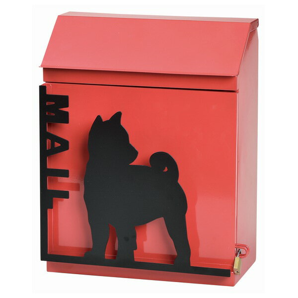 かわいい犬のシルエットのデザインの郵便ポストです。犬のシルエット部分は新聞受けになります。メーカー：セトクラフトサイズ（約）：幅27.5×奥行15×高さ33.5cm投函口：幅24×高さ3cm取り出し口：幅22.5×高さ22.5cm鍵タイプ：...