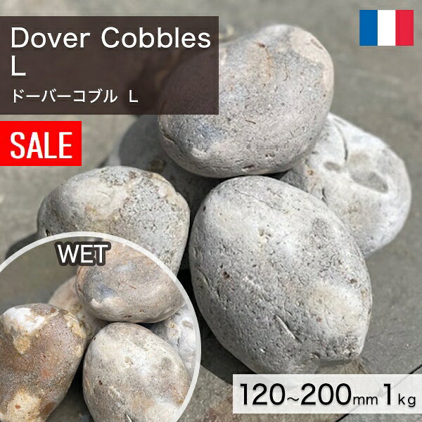 DOVER COBBLES / ドーバーコブルフランス産の非常に珍しい玉石です。柔らかな雰囲気と割肌の黒曜石が魅力。ロッカリーに近いサイズ感で、ガビオンにもおすすめです。商品仕様平均サイズ：120〜200mm重量（約）：1個あたり約1.5〜...
