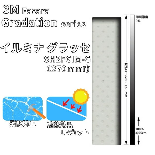 【楽天市場】3M ガラスフィルム ファサラ SH2FGIM-G イルミナ グラッセ 1270mm巾：DIY内装店