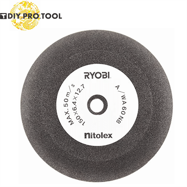 京セラ　両頭グラインダ用 目立砥石150x6.4x12.7mm 粒度：#60　6681680（TG-61・TG-151・リョービ共通品） 寸法：外径150mm　厚さ＝6.4mm　内径＝12.7mm 粒度：#60 【京セラ電動工具正規取扱店】...
