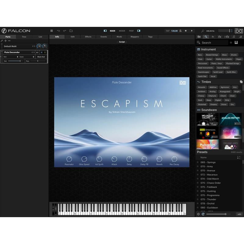楽器種別：新品UVI/コード販売 商品一覧＞＞UVI/新品 商品一覧＞＞DTM【〜10，000円】 商品一覧＞＞ソフトウェア音源/シンセ音源/UVI 商品一覧＞＞1998年開店 渋谷発・国内最大級DJ機器専門店です！UVI Escapism...