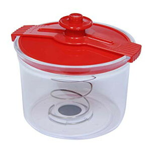 サイズ (約)13.3×14.8×13cm 重量 (約)241g 材　質 本体：強化ポリスチレン押板：ポリプロピレンバネ：ステンレス押板中心部：セラミックスフタ・取っ手：強化ポリスチレンフタ(シール部・ロック部)：軟質ポリエチレン 生産国 ...