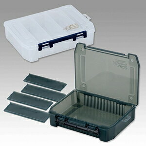 複数のビッグベイトを、まとめて収納したいアングラーには嬉しい、内寸高55mmのスペースを確保。BM-7000、VS-7070、VW-2070の下段にシステム収納が可能。さらに、バランススタンド搭載のスタンディングモデルなのでケース自体が自立...