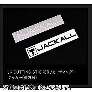 NEWデザインとなったジャッカルロゴ★仕様・規格・寸法★Color:ブラックsize(ロゴ部分）:W380mm×H58mm[JK CUTTING STICKER rectangle L Black]