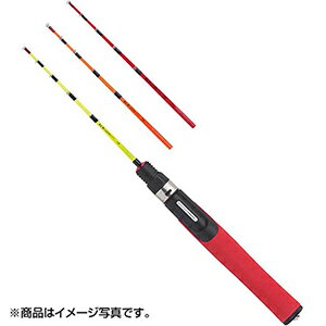 EVAグリップを採用した偏平穂先仕様の専用竿（穂先は本体に収納出来ます）規格：1-40全長(m)：0.40継数：2仕舞(cm)：23自重(g)：60先径/元径(mm)：2.5/15.8適合錘：0.5〜1.5号
