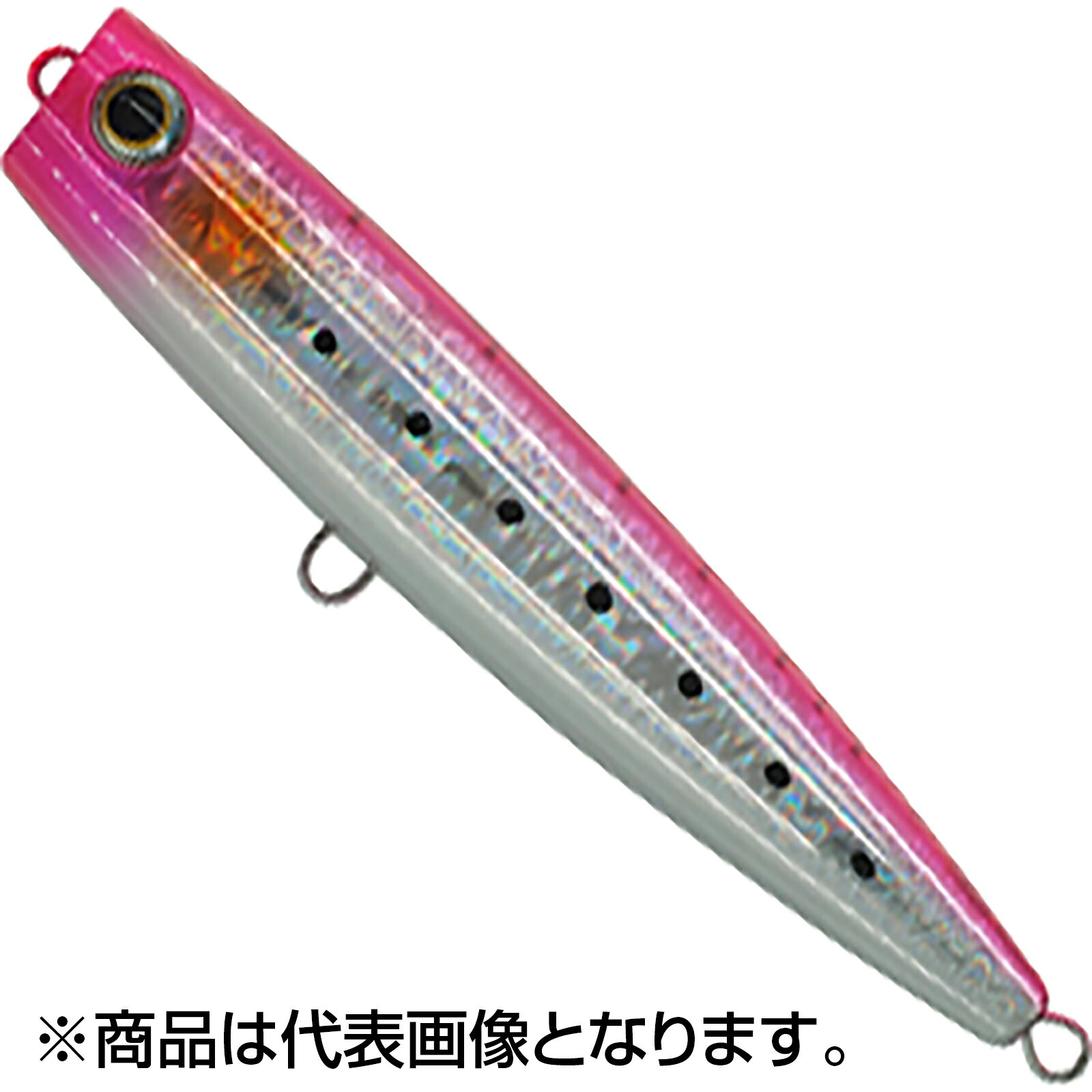 ソルト用ポッパーのパイオニア。★仕様・規格・寸法★全長：105mm重量：25gタイプ：フローティング潜行水深：0cmフックサイズ：太軸 #2リングサイズ ファイターズリングダエン#6
