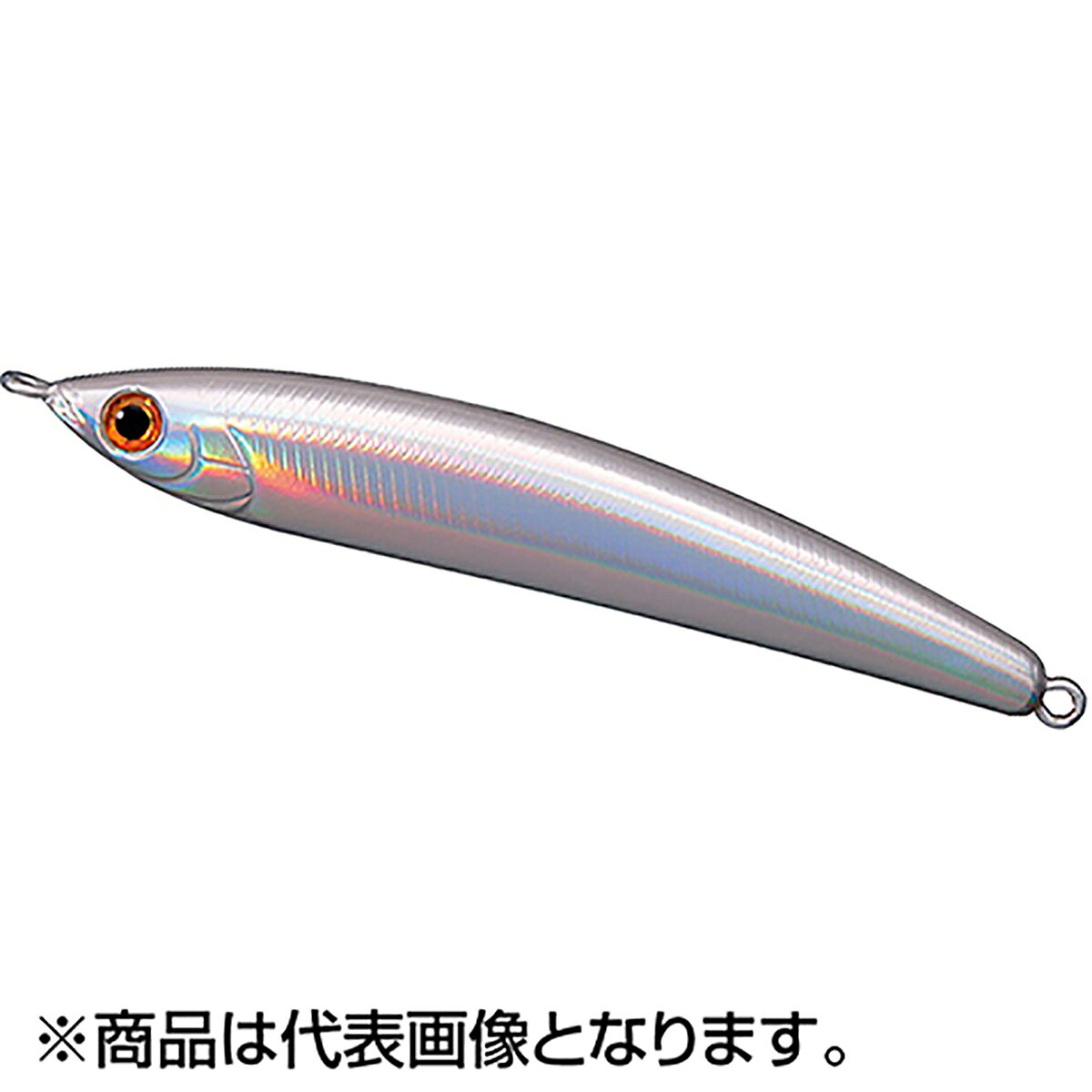 トラウト専用シンキングミノージグ★仕様・規格・寸法★カラー：05.レーザーパールLENGTH：8cmWEIGHT：18gTYPE：ハイスピードシンキングHOOK： シュアーフック　Wトラウトタテアイ8G