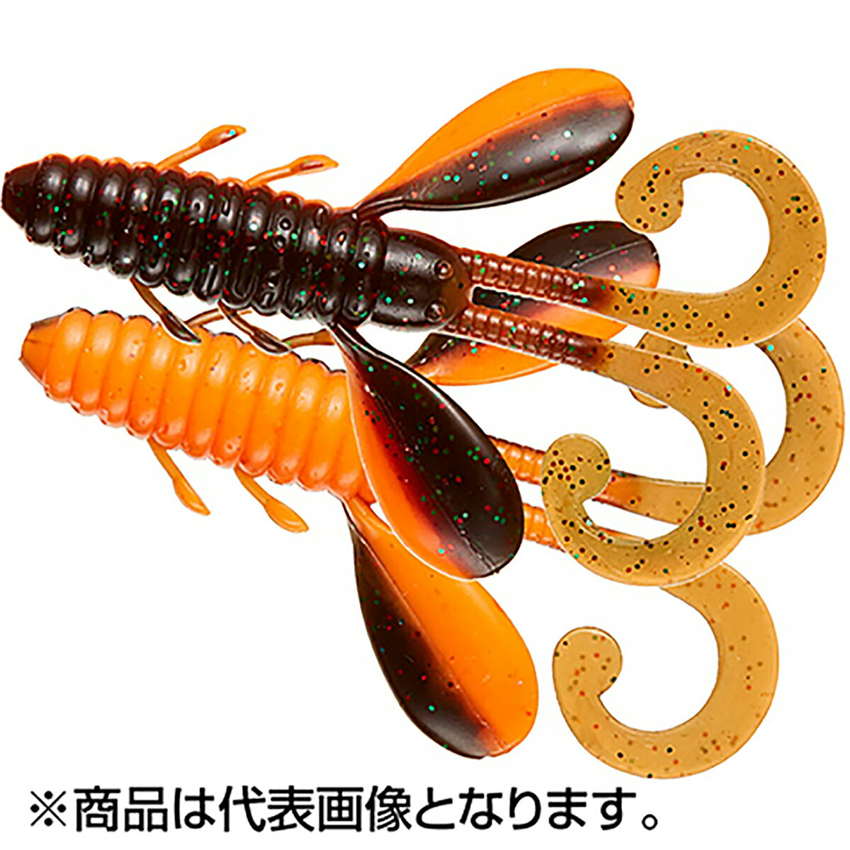 ロックフィッシュゲームのスタンダード★仕様・規格・寸法★カラー：52.グリパン/オレンジLENGTH：3.4inchWEIGHT：約4.5g（カラーにより若干の差異があります）PACK：6本入適合フックサイズ：オフセット#4（例：GYオフセ...