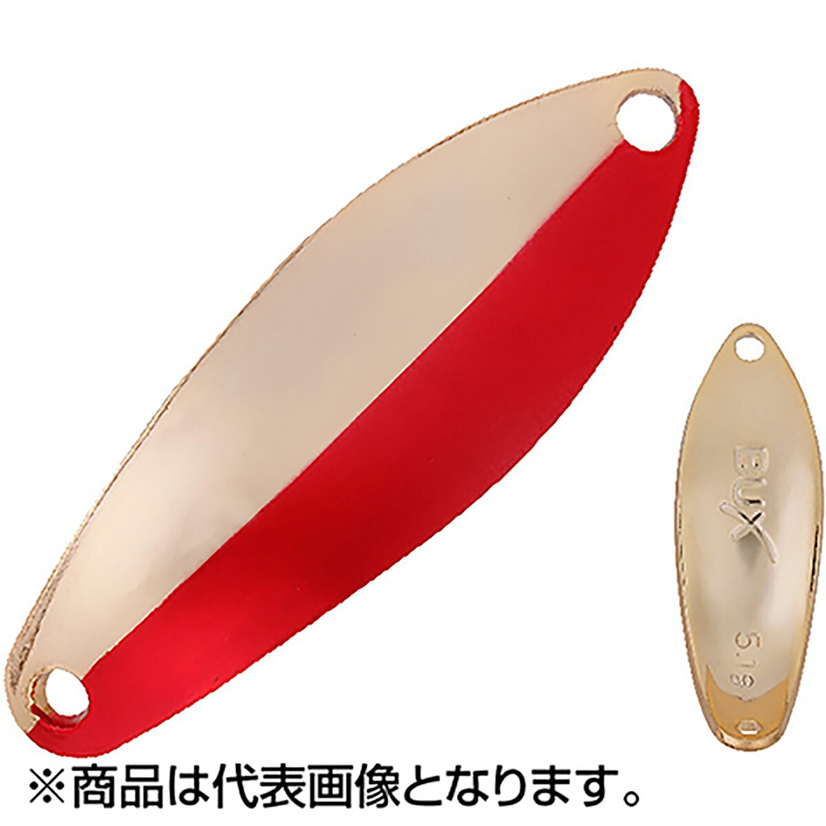 世界初、フロントワイド形状のスプーン「BUX」★仕様・規格・寸法★5.1g長さ：49.5mm幅：16.2mm