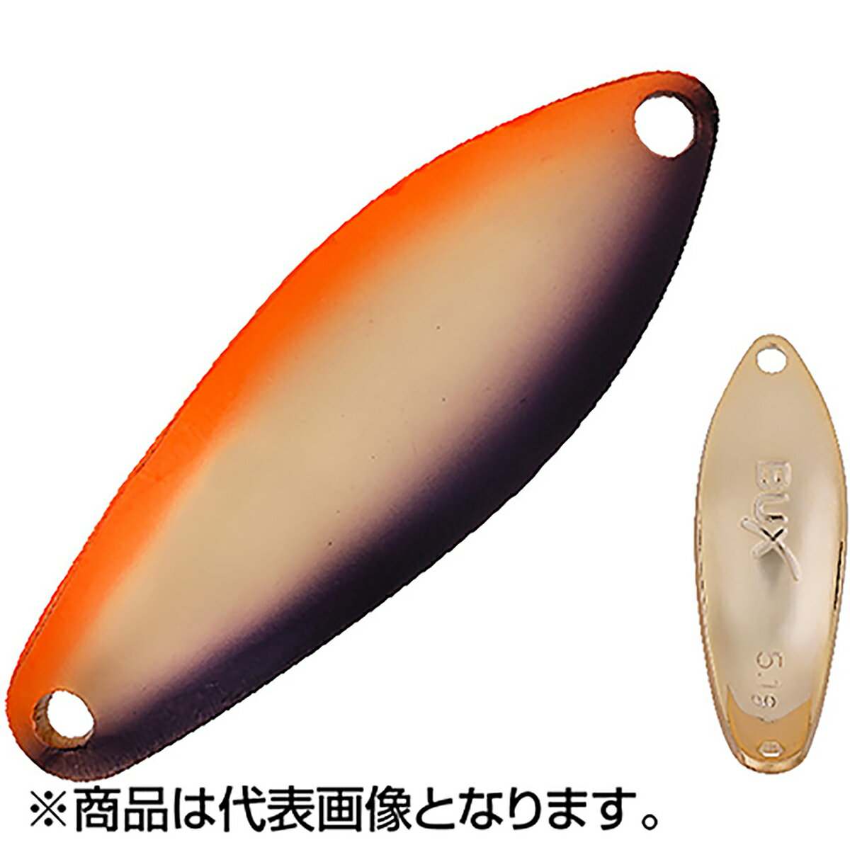 世界初、フロントワイド形状のスプーン「BUX」★仕様・規格・寸法★6.5g長さ：49.5mm幅：16.2mm