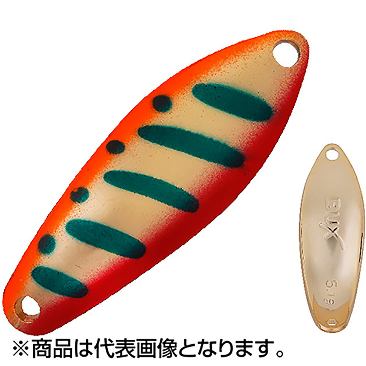 世界初、フロントワイド形状のスプーン「BUX」★仕様・規格・寸法★12.3g長さ：61.7mm幅：12.5mm