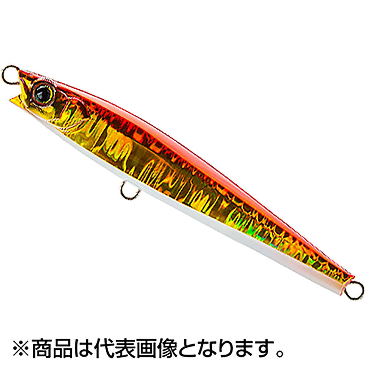 最大飛距離100mオーバー!!ジグの飛距離 × プラグのアピール力!!★仕様・規格・寸法★タイプ：シンキングサイズ：95mm重量：40gリングサイズ：#4フックサイズ：#3飛距離：100m Overレンジ：ALL RANGE