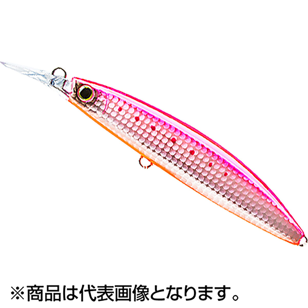 足場が高い堤防や磯場からの青物・サワラ狙いに最適!!ファストリトリーブ対応のぶっ飛びシンキングミノー★仕様・規格・寸法★タイプ：シンキングサイズ：100mm重量：24gリングサイズ：#4フックサイズ：#3飛距離：MAX 70mレンジ：150...