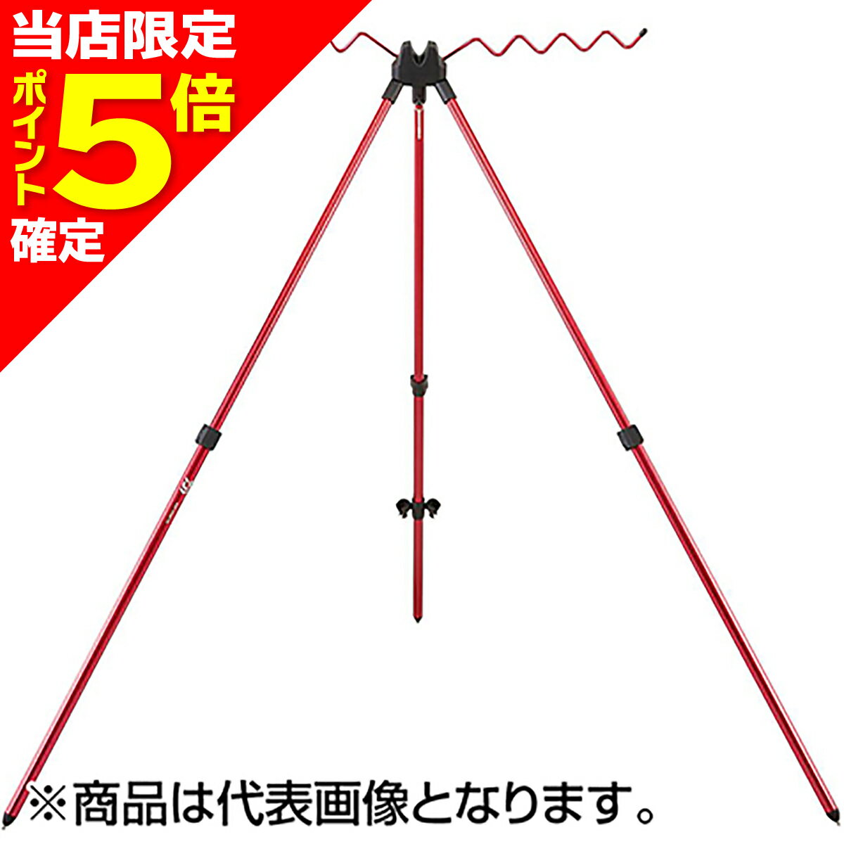 高安定・高剛性 ダイワの三脚広開脚と高剛性を両立させる新構造により一層安定性が向上。脚部は上部が細く下部が太い逆テーパー形状、異物や砂を噛みこみにくい設計。波型アーム部は角度・波サイズを調整し竿の置きやすさが向上。軽量高強度な強化アルミニウ...