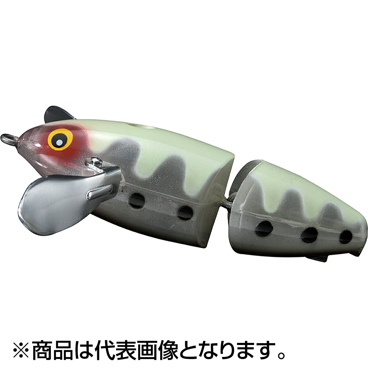 ナマズゲーム専用ジョイントクローラータイプラトル音の有無の違いのみで魚の反応が違う場面が必ず存在します。ジトラーサイレントはラトル音を排除しウェイトを固定化したサイレント仕様。左右のウイングが水面を叩き水を掻き分けるアピール力と、前後のボデ...