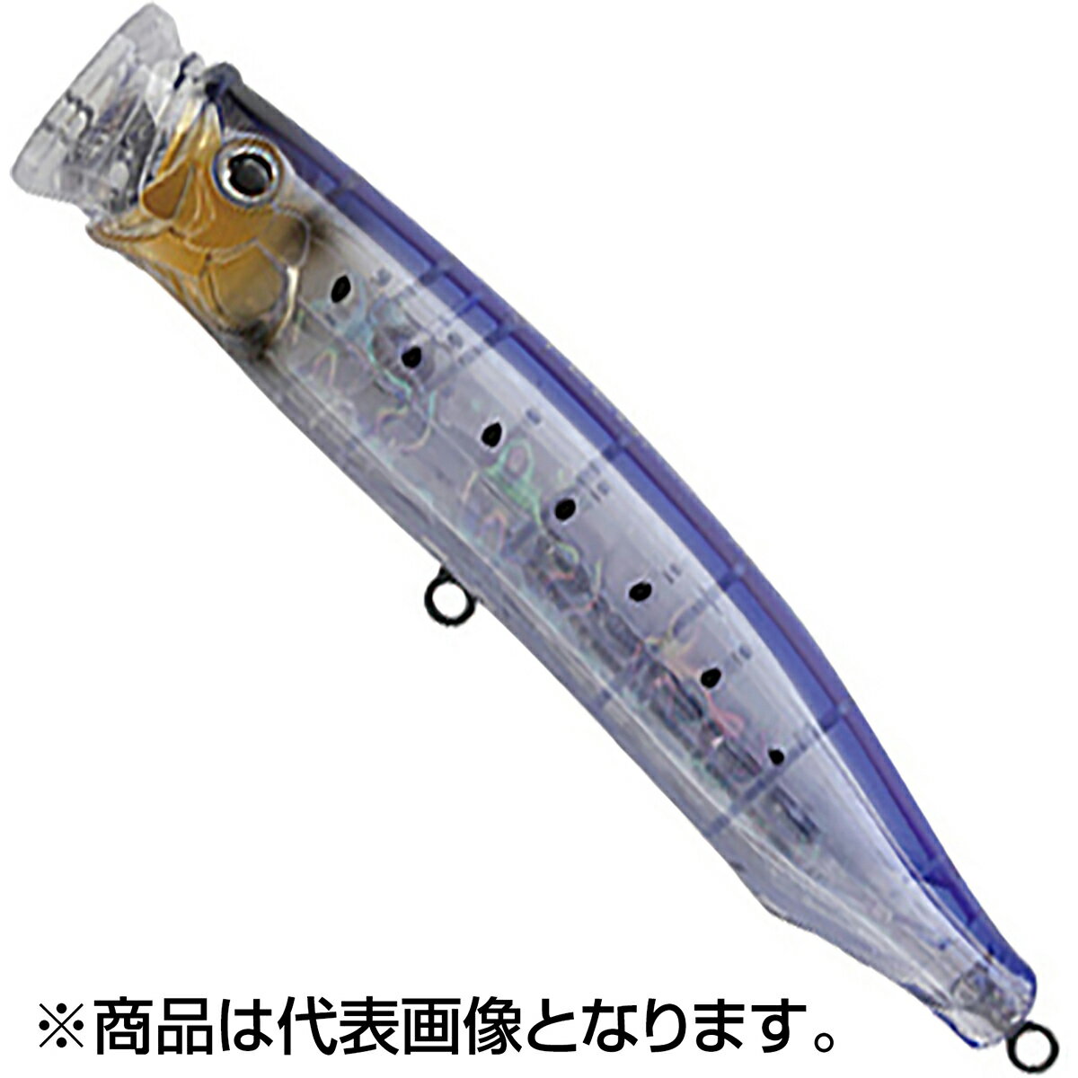 軽いジャークでもポップサウンドを奏でるマウスカップは音質重視。水面ぎりぎり、ほぼ直立の浮き姿勢は吸い込みやすく、ピンスポットの集中ポッピングも可能に。コンパクトボディ、高比重で飛距離も抜群。シイラ、カツオ、マグロ、青物、ヒラスズキとターゲッ...