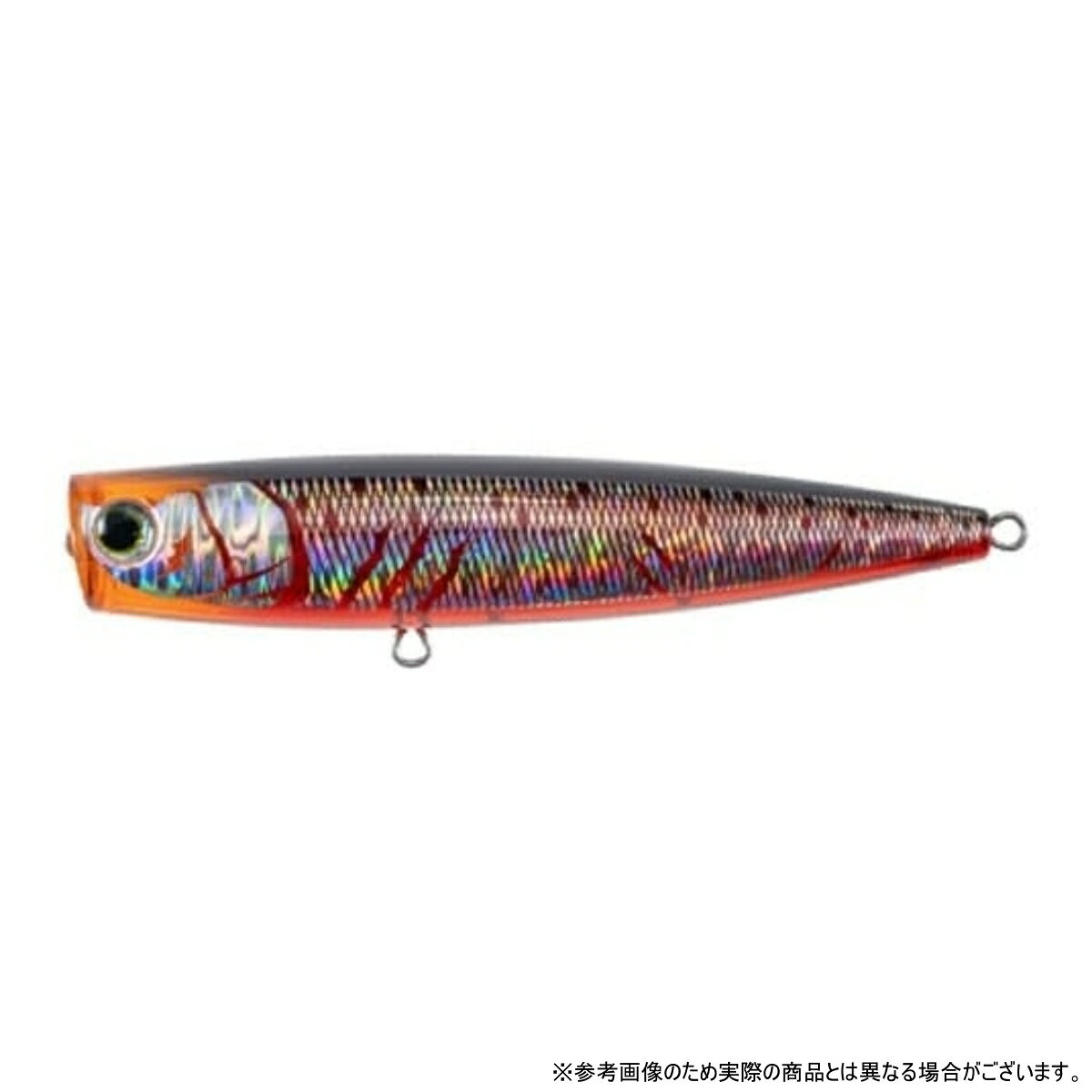 ★仕様・規格・寸法★サイズ：130mm / 重量：37gカラー：#002 血みどろ / ホログラムのフラッシング効果によるアピール要素と、見切られ難い透過性（クリア）を併せ持つ「透過フラッシング」カラー。捕食者に追われ弱って血のにじんだベイ...