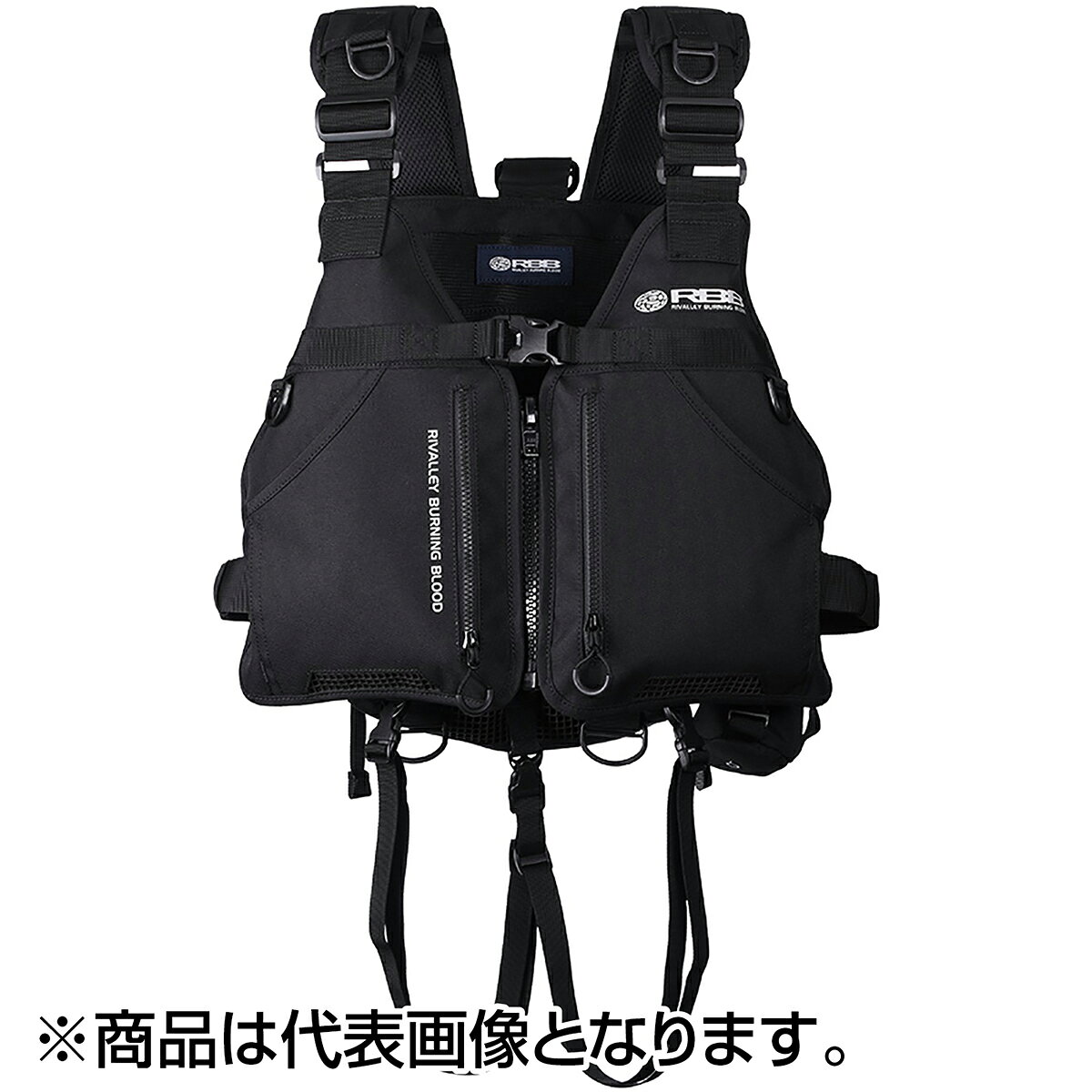 大容量バックパックモデル地磯をランガンするフィッシングスタイルに適したバックパック一体型ライフベストウエストバック併用時、ライフベスト本体に干渉しないショート丈モデルロッドワーク、足元の視認性を考慮し、ルアーケース収納用フロントポケットを排...